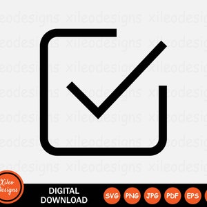 Check Mark Icon SVG Checkbox Checkmark Checklist Select Digital ...