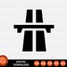 Highway Icon SVG - Expressway Motorway Interstate Freeway Road Travel ...