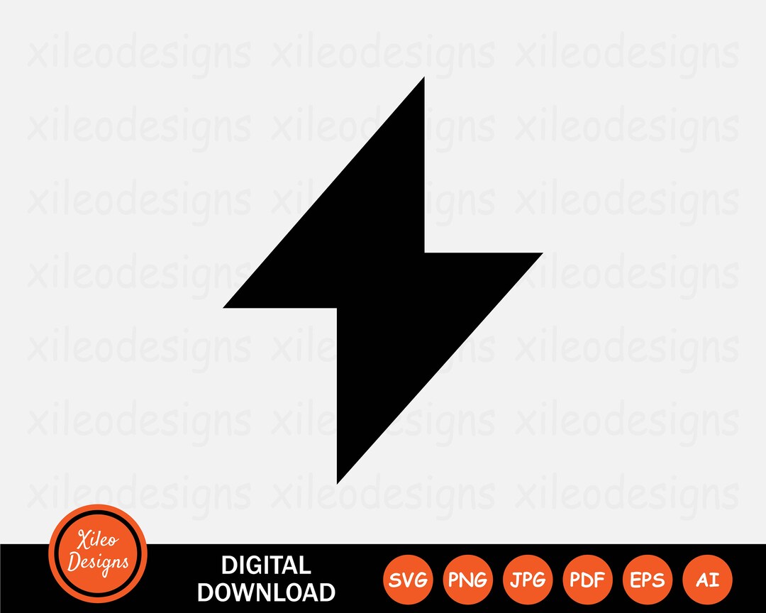 Electric Bolt Icon SVG - Lighting Thunderbolt Power Electricity Flash ...