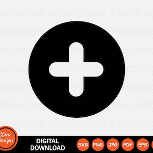 Plus Sign SVG - Cross Add Positive First Aid Hospital Pharmacy Circle ...