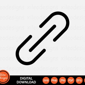 Attachment Link Icon SVG Chain Connection Attach Email Sign Symbol ...