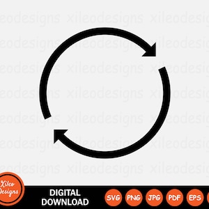 Circle Arrow Icon Repeat Recycle Refresh Cycle Round Graphic Vector ...