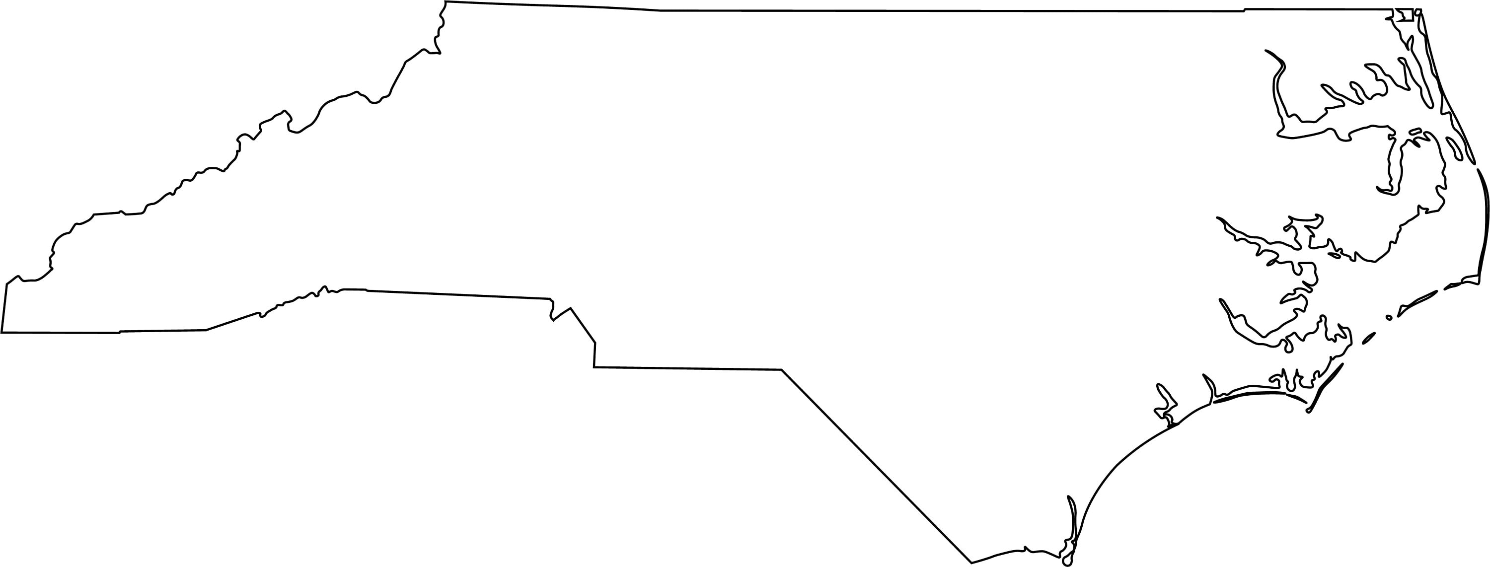 North Carolina Map SVG - NC USA United States of America Us, Black ...