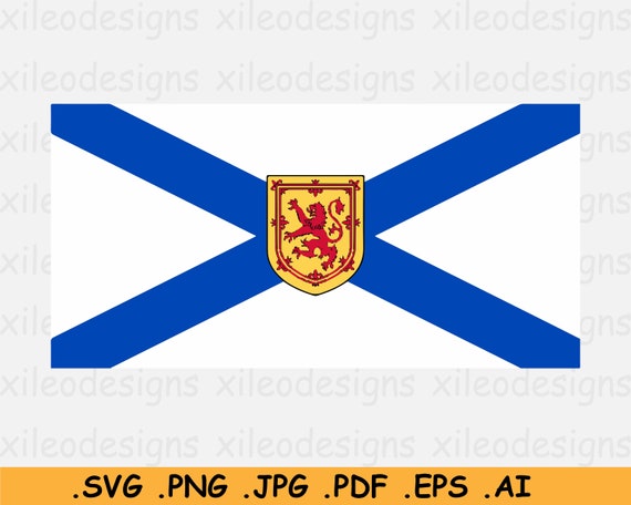 Drawing & Illustration Canadian Province Banner Nova Scotia SVG Canada ...