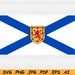 Nova Scotia SVG Canada Flag, Canadian Province Banner, Instant Digital ...
