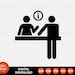 Information Counter Icon SVG - Info Hotel Lobby Front Desk Reception ...