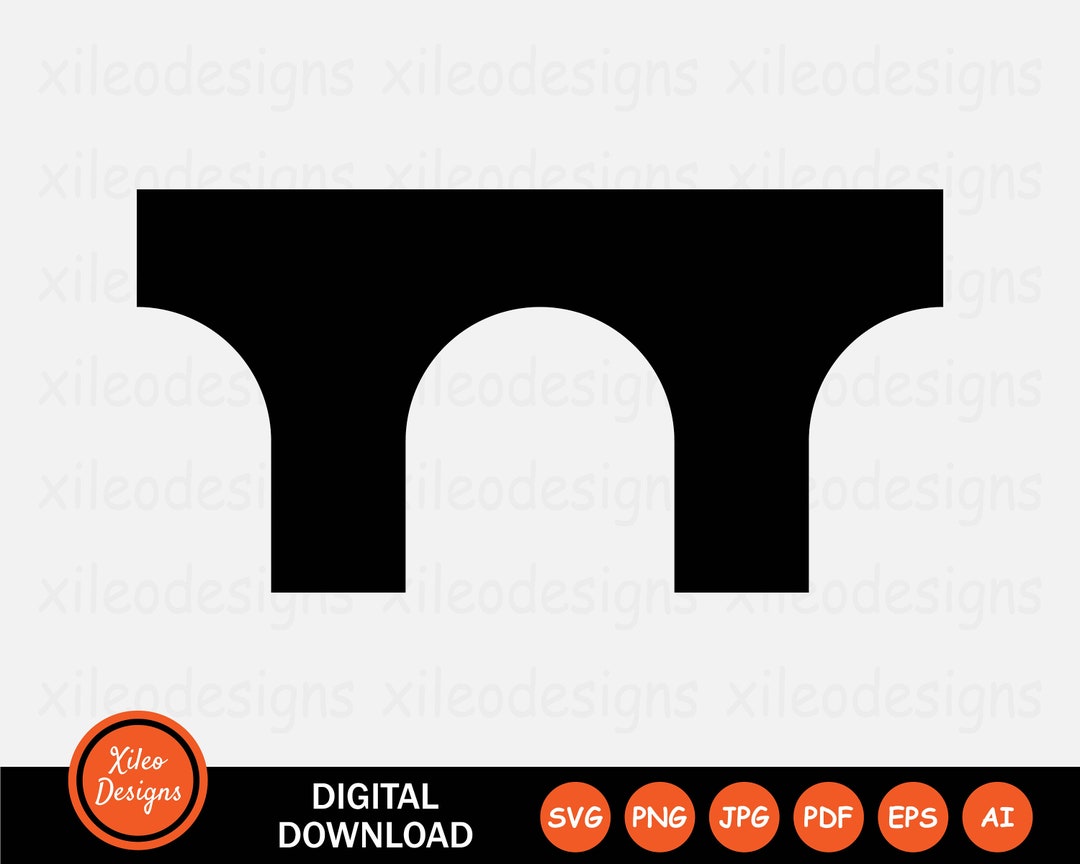 Arch Bridge Structure Icon Architecture Support Pillar Graphic Vector ...