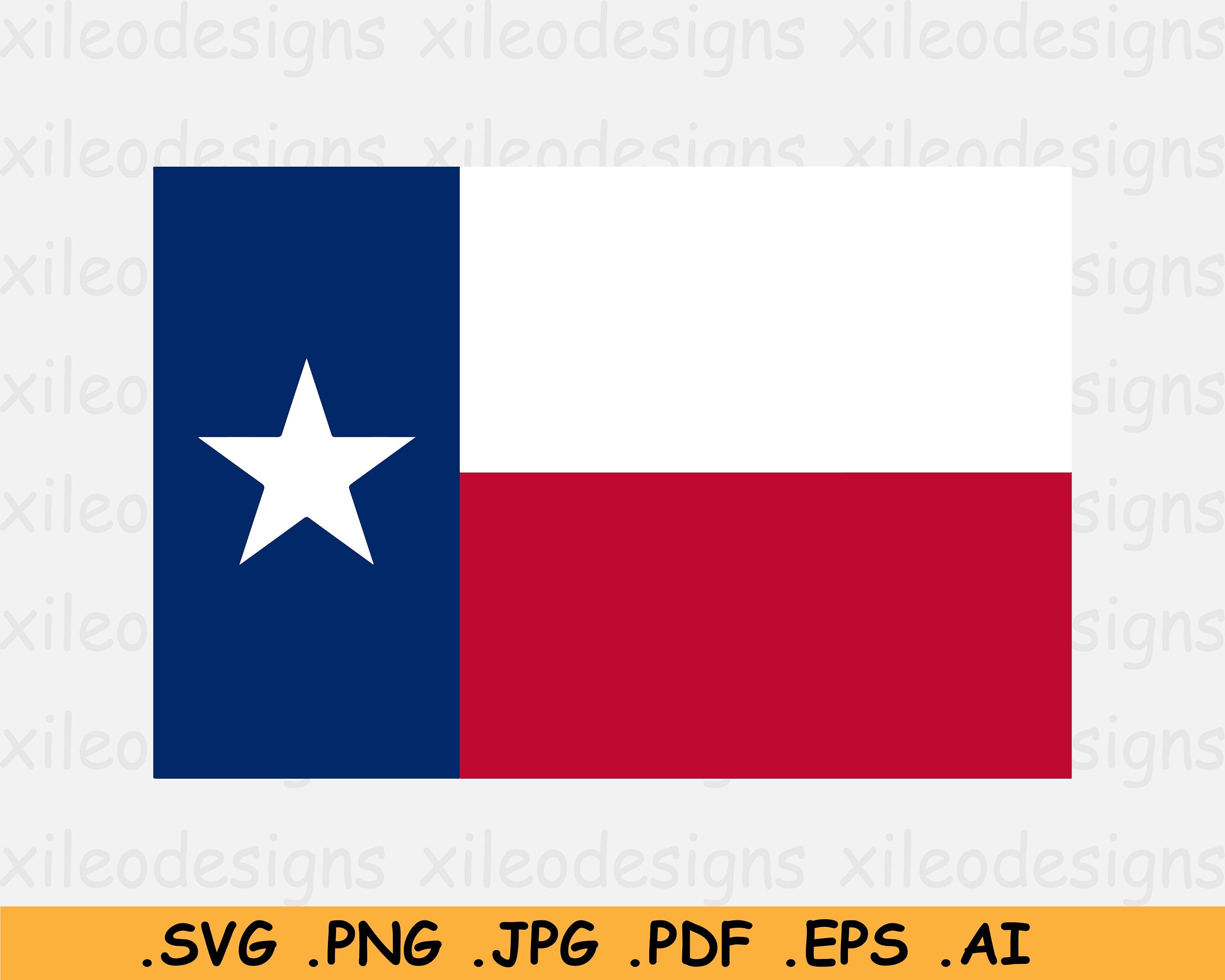 Texas Flag SVG TX U.S USA State Banner Cricut Cut File | Etsy