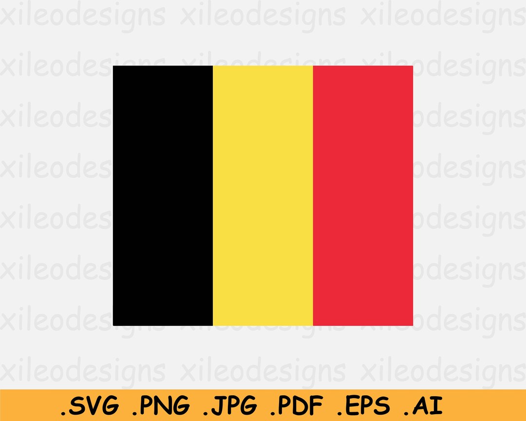 Belgium National Flag SVG, Belgian Country Nation Banner, Cricut Cut ...