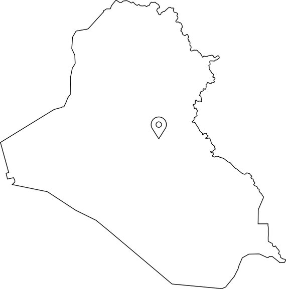Iraq Capital City Map