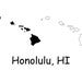 Honolulu Hawaii HI State Capital City Map Geography Location Position ...