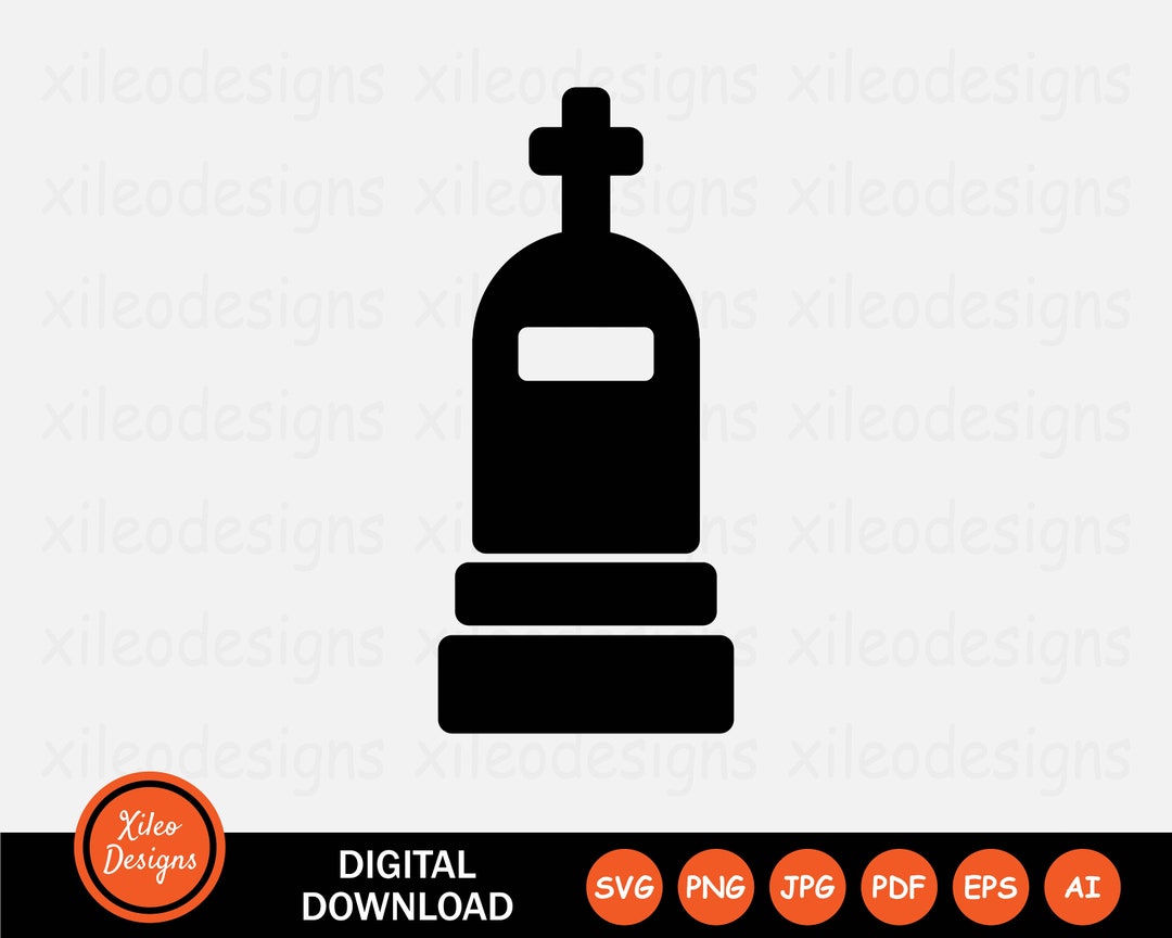 Tombstone Icon SVG Grave Tomb Stone Graveyard Death Die Sign Symbol ...