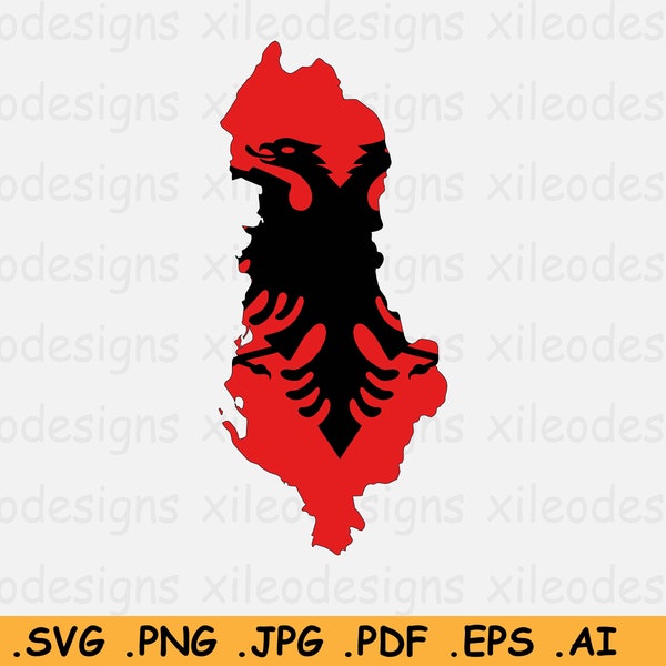 Albania Flag of Icon - Etsy