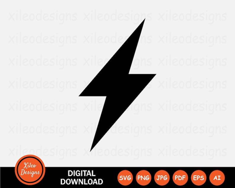 Electric Shock Icon SVG Electricity Energy Lightning Thunder Bolt ...