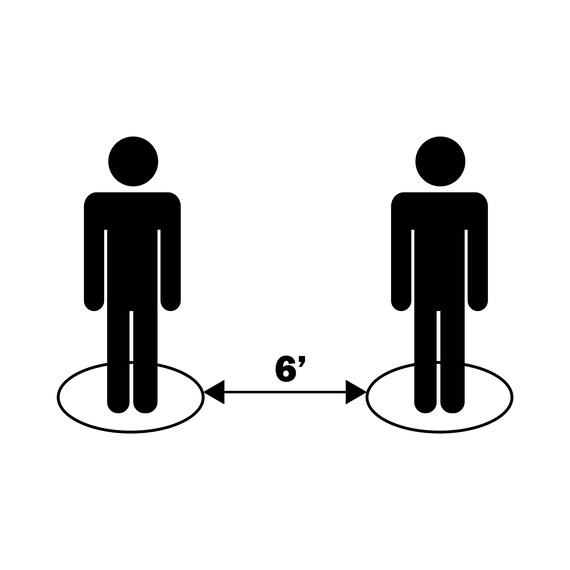 Social Distancing Distance 6 Ft 6ft. Six Feet Apart Stick | Etsy