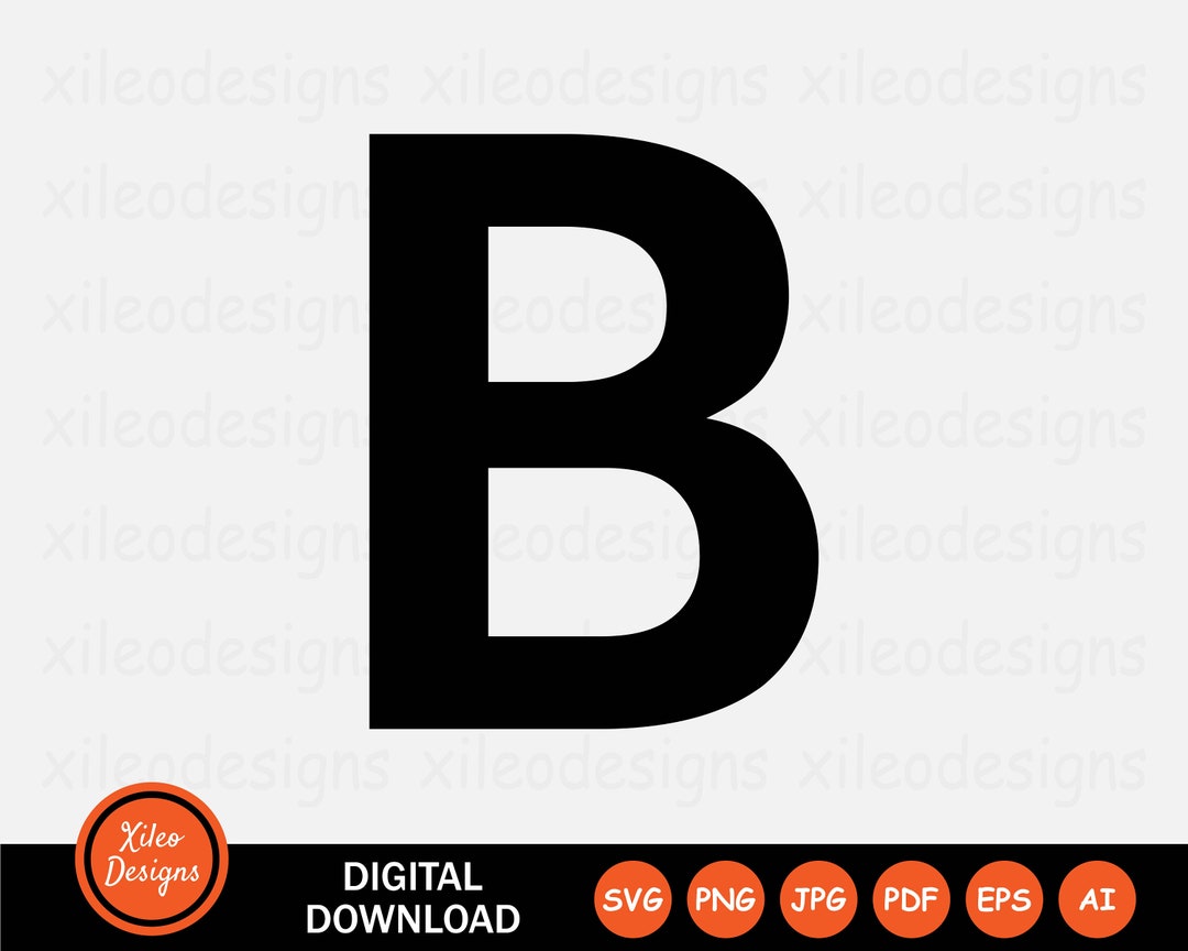 Bold Symbol Icon SVG B Text Word Document Doc Thick Graphic Vector ...