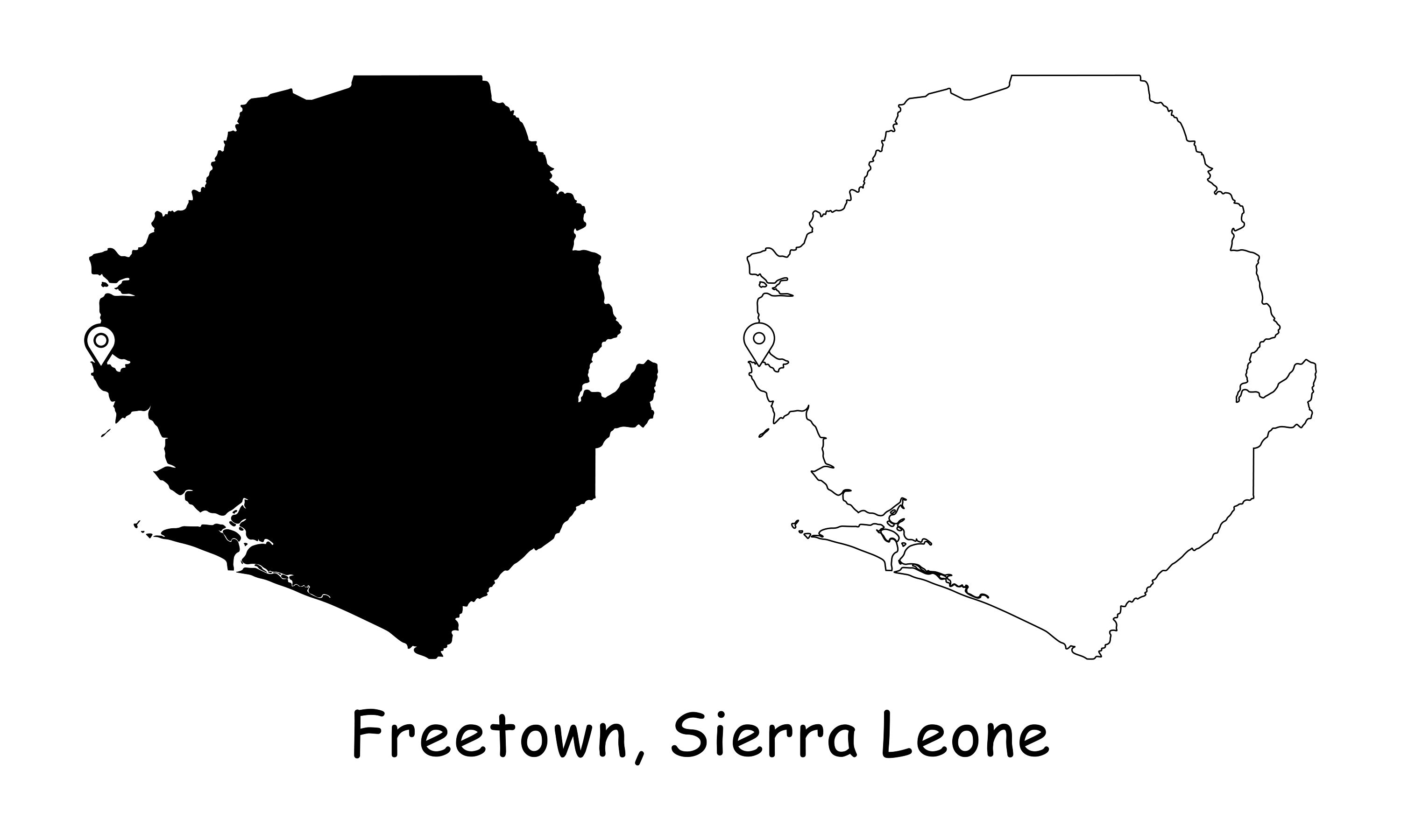 Freetown Africa Map