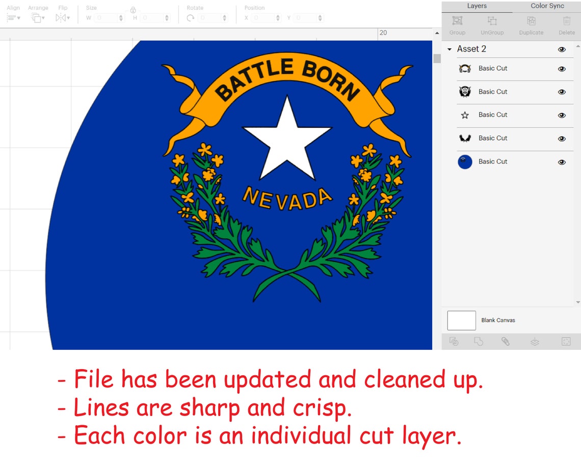 Nevada Round Flag SVG - NV USA Circular Circle State Banner Button Icon ...