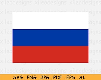 Russian Flag Svg - Etsy Denmark