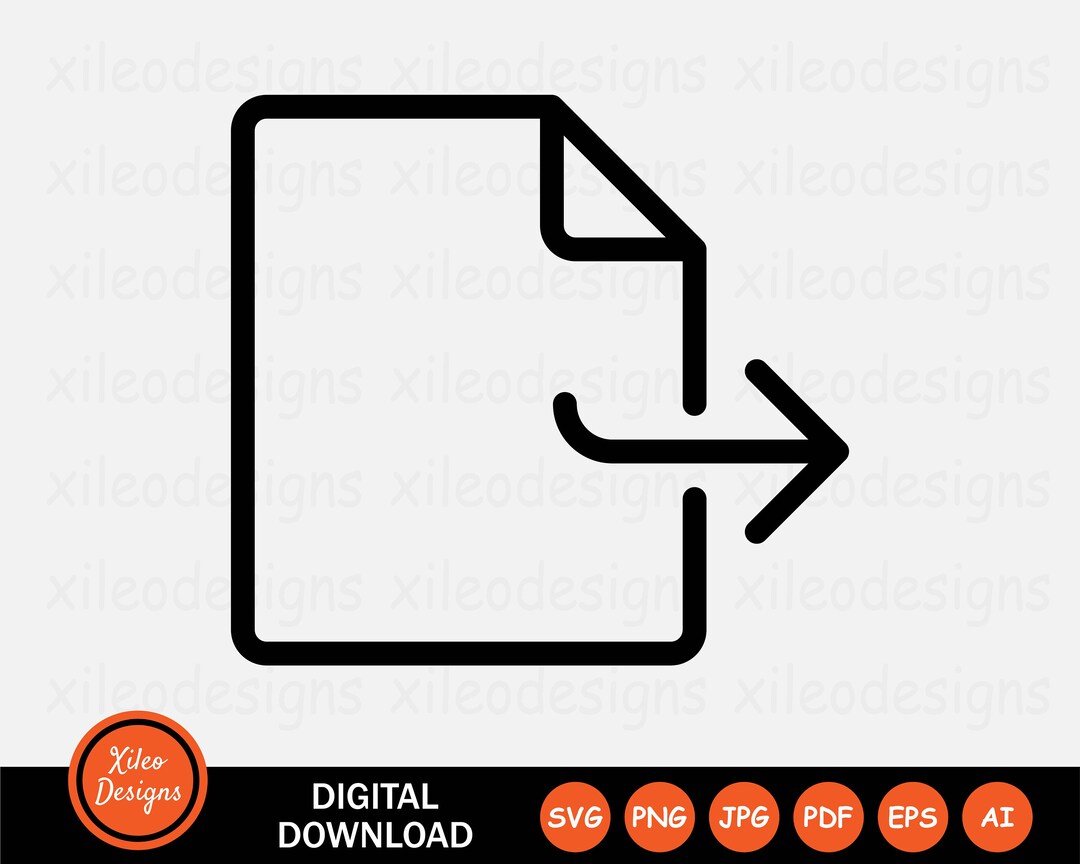 Forward File Document Icon SVG Send Attachment Response Png Jpg Eps Ai ...