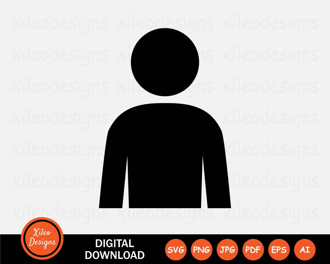 Stickman Icon SVG Man Stick Figure Male Person Human Digital Download ...