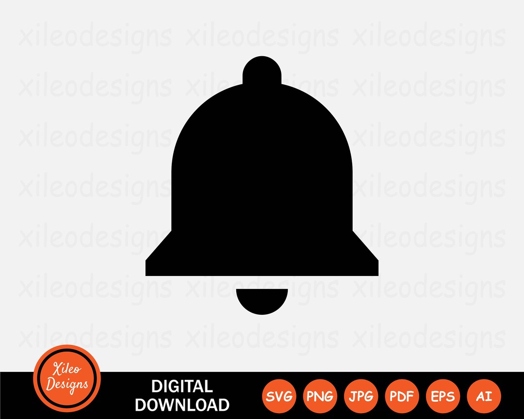 Bell Icon SVG Alarm Ring Alert Notification Reminder Sign Symbol ...