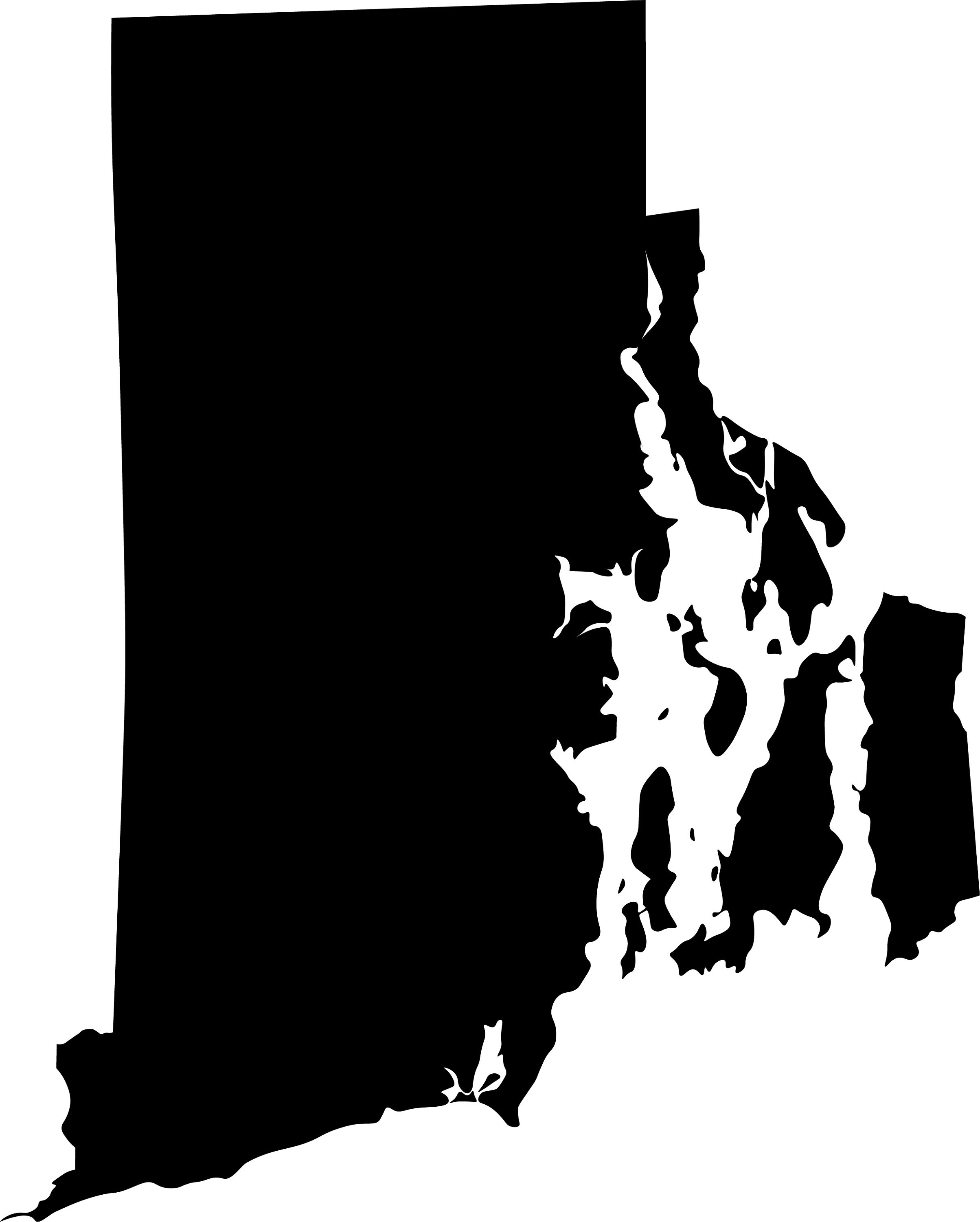 Rhode Island Map SVG RI USA United States of America Us | Etsy