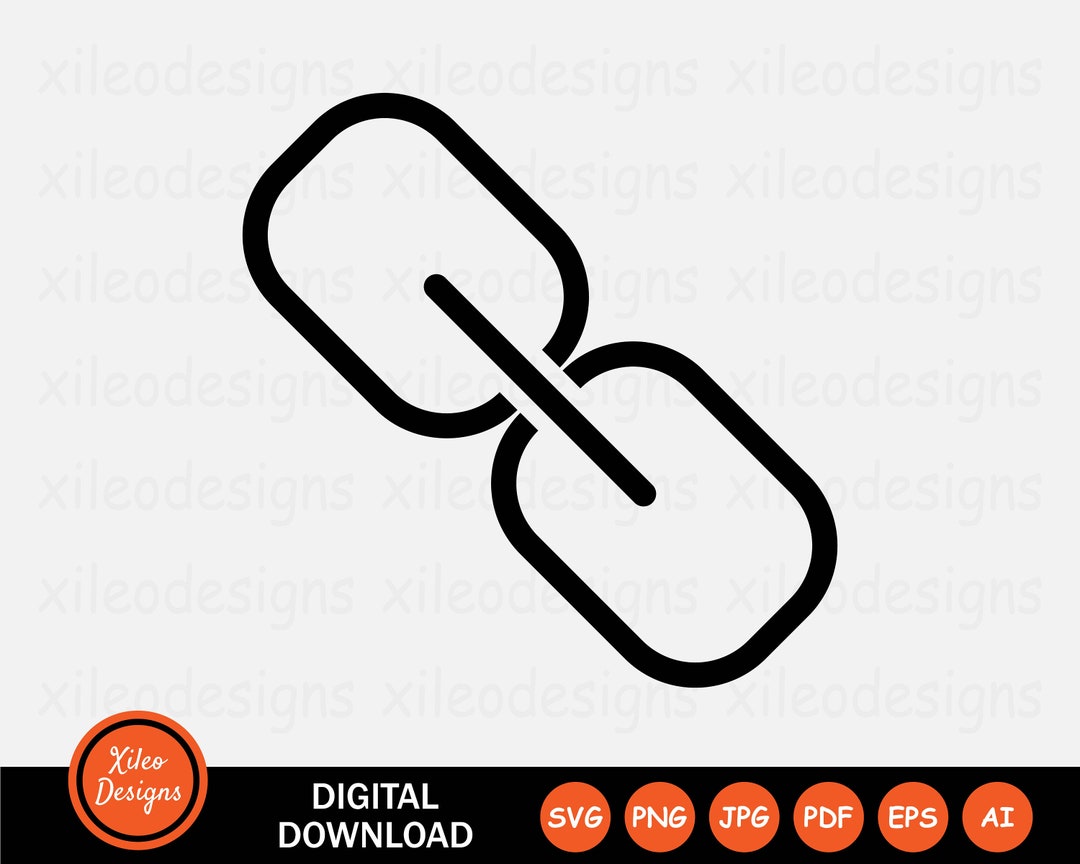 Link Chain Icon SVG Email Attachment File Hyperlink Doc Png Jpg Eps Ai ...