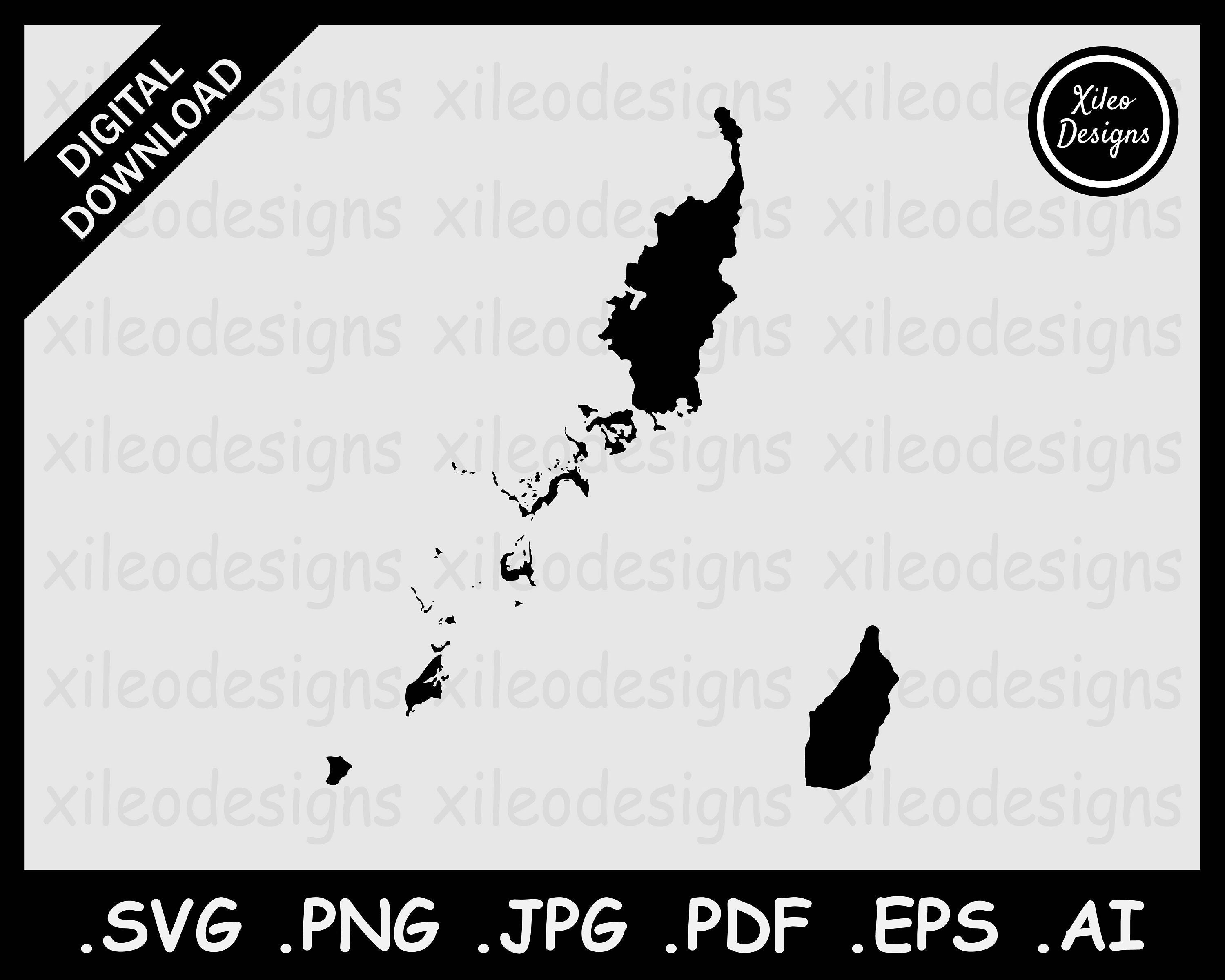 Palau Map SVG, Palauan Country National Border Boundary Map, Black ...