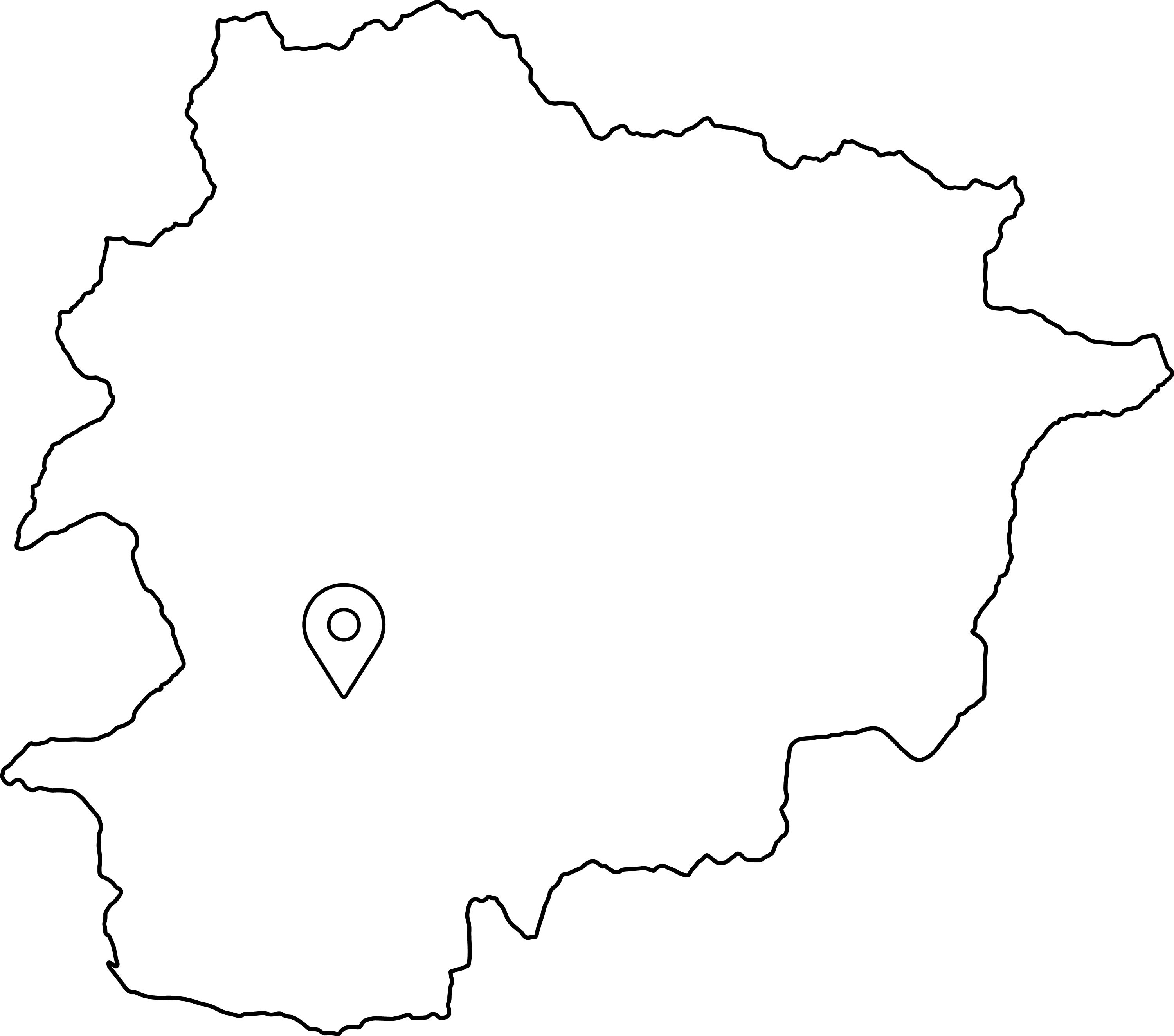 Andorra La Vella Andorra Country Map Capital City Location Pin - Etsy