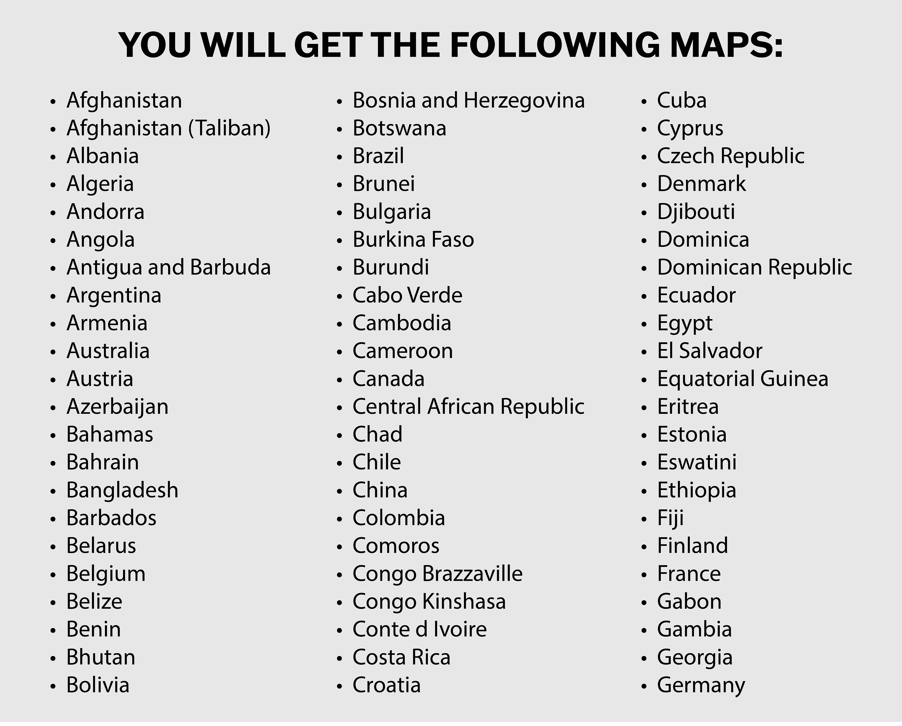 Individual World Countries Map Flags SVG, Nation National Country ...