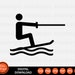 Wakeboarding Icon SVG - Wake Boarding Extreme Water Sports Activity ...
