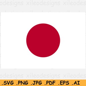 Japan Flag SVG, Japanese National Nation Country Banner, Cricut Cut ...