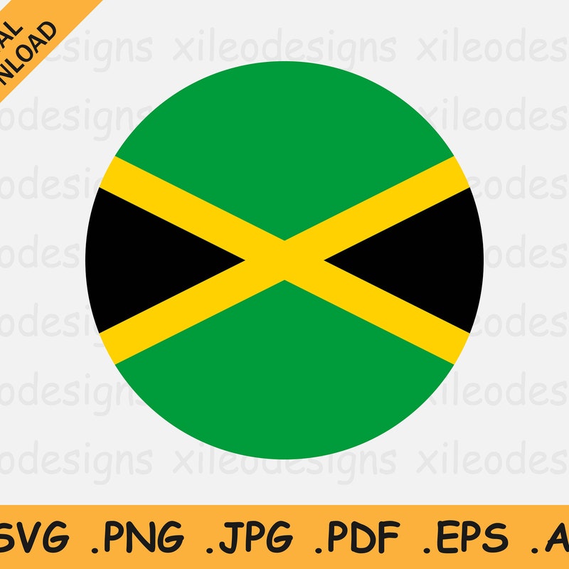 Round Jamaican Svg - Etsy