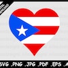 Caribbean Countries National Heart Flags SVG Bundle, Caribbean Country ...