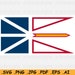 Newfoundland and Labrador Canada Flag, Canadian Province Banner, SVG ...