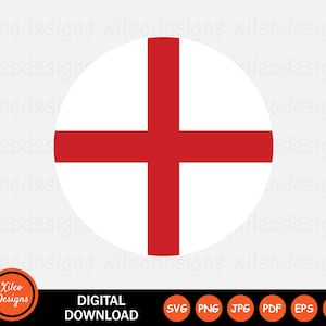 England Round Flag SVG English Circle Country Banner UK Sign Symbol ...