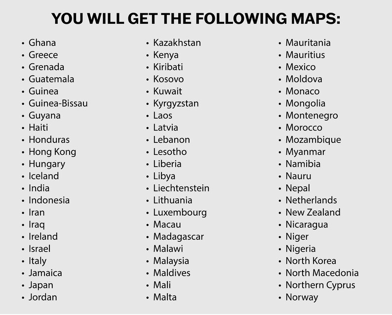 Individual World Countries Map Flags SVG, Nation National Country ...