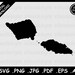 Samoa Map SVG, Samoan National Country Boundary Border Map, Black ...