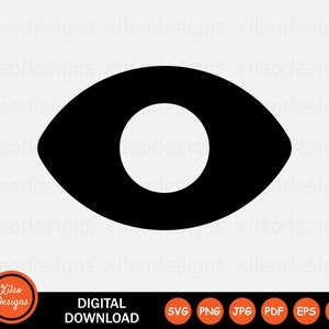 Eye Icon SVG See Sight Vision Eyeball View CCTV Aim Png Jpg Eps Ai Pdf ...
