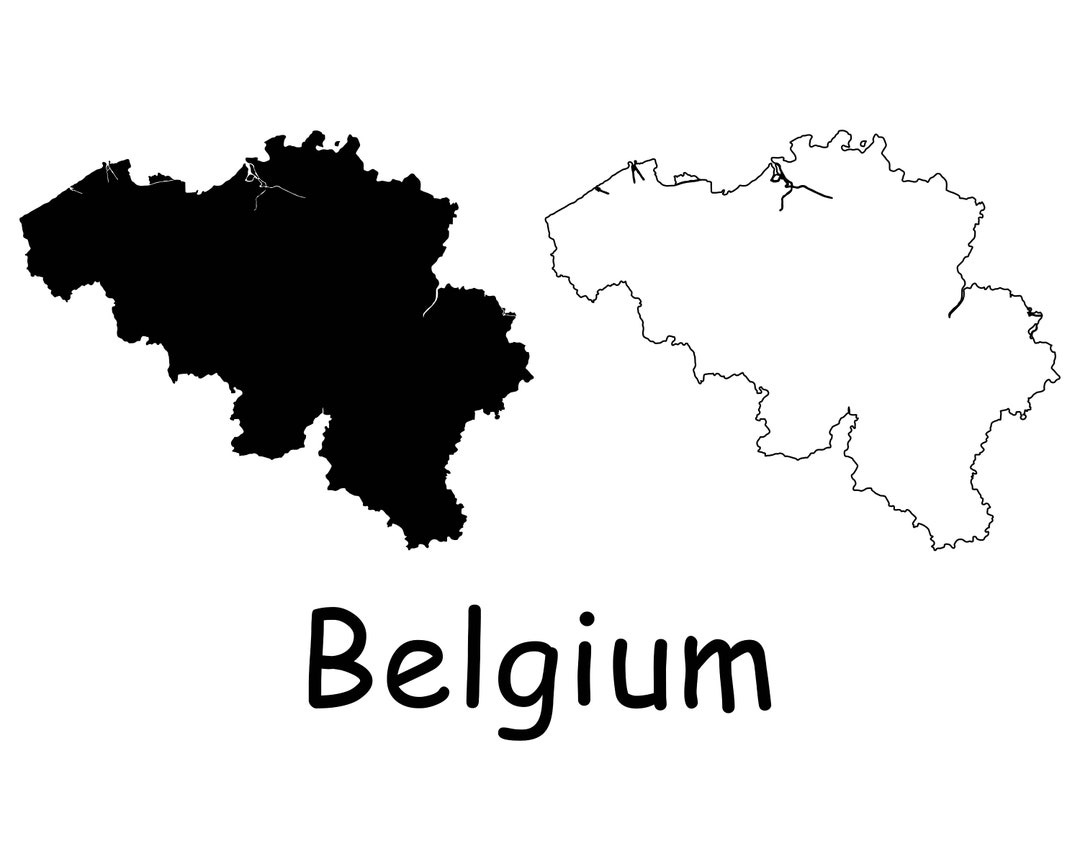 Belgium Map Outline