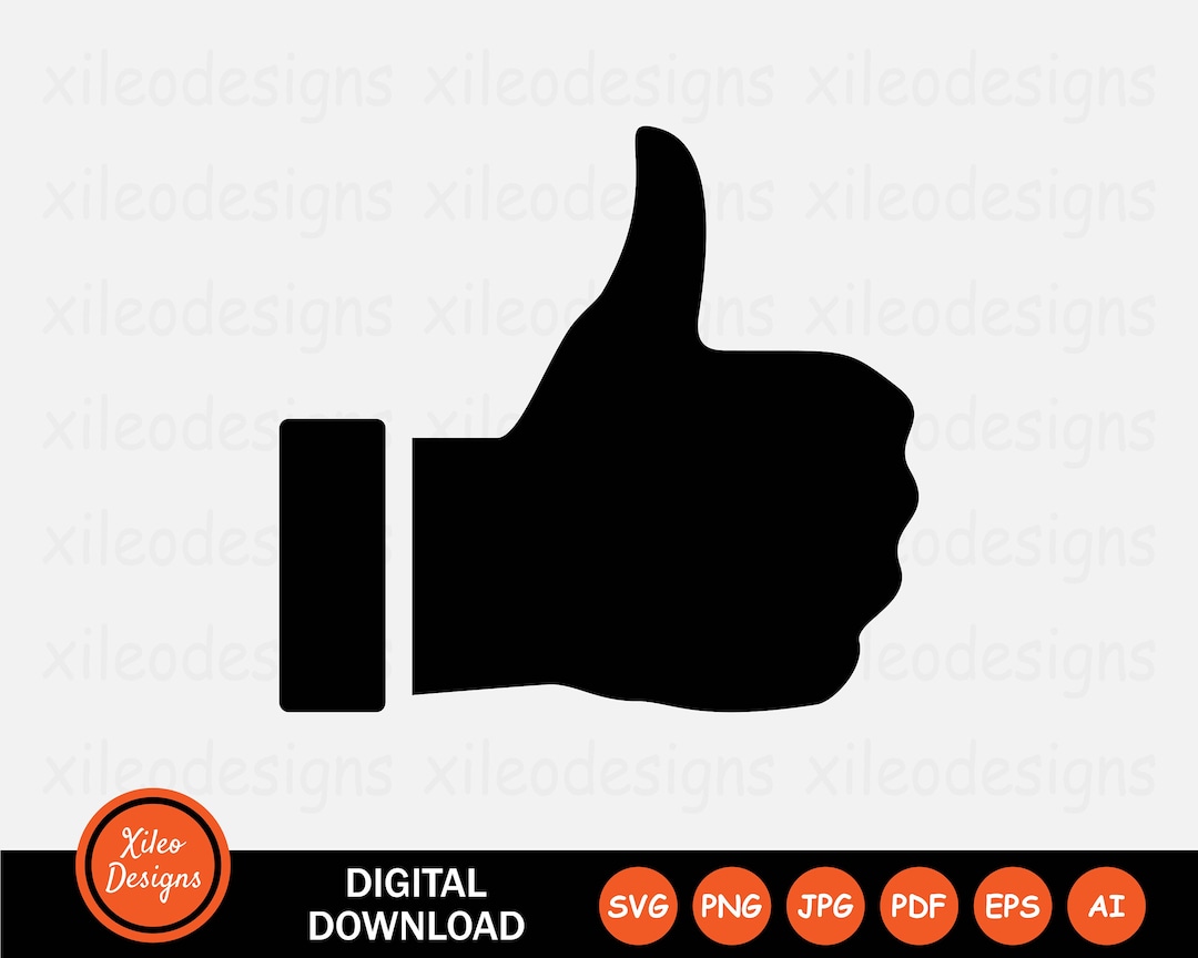 Thumbs up Icon SVG Good Like Rating Rate Approve Accept Digital ...