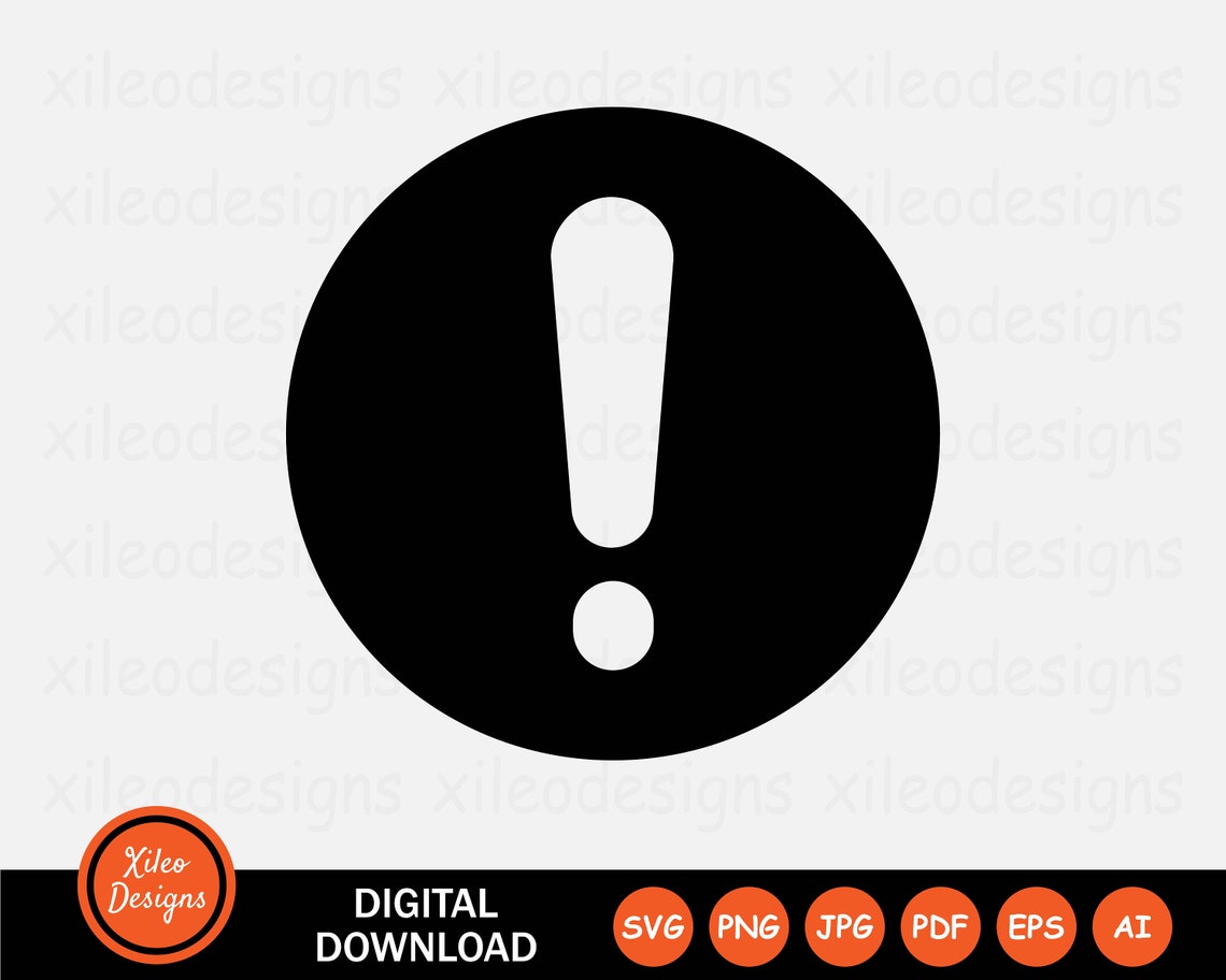 Error Circle Icon SVG Warning Problem Attention Safety Png Jpg Eps Ai ...