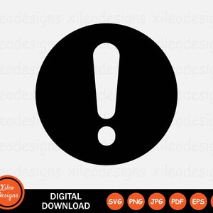 Error Circle Icon SVG Warning Problem Attention Safety Png Jpg Eps Ai ...