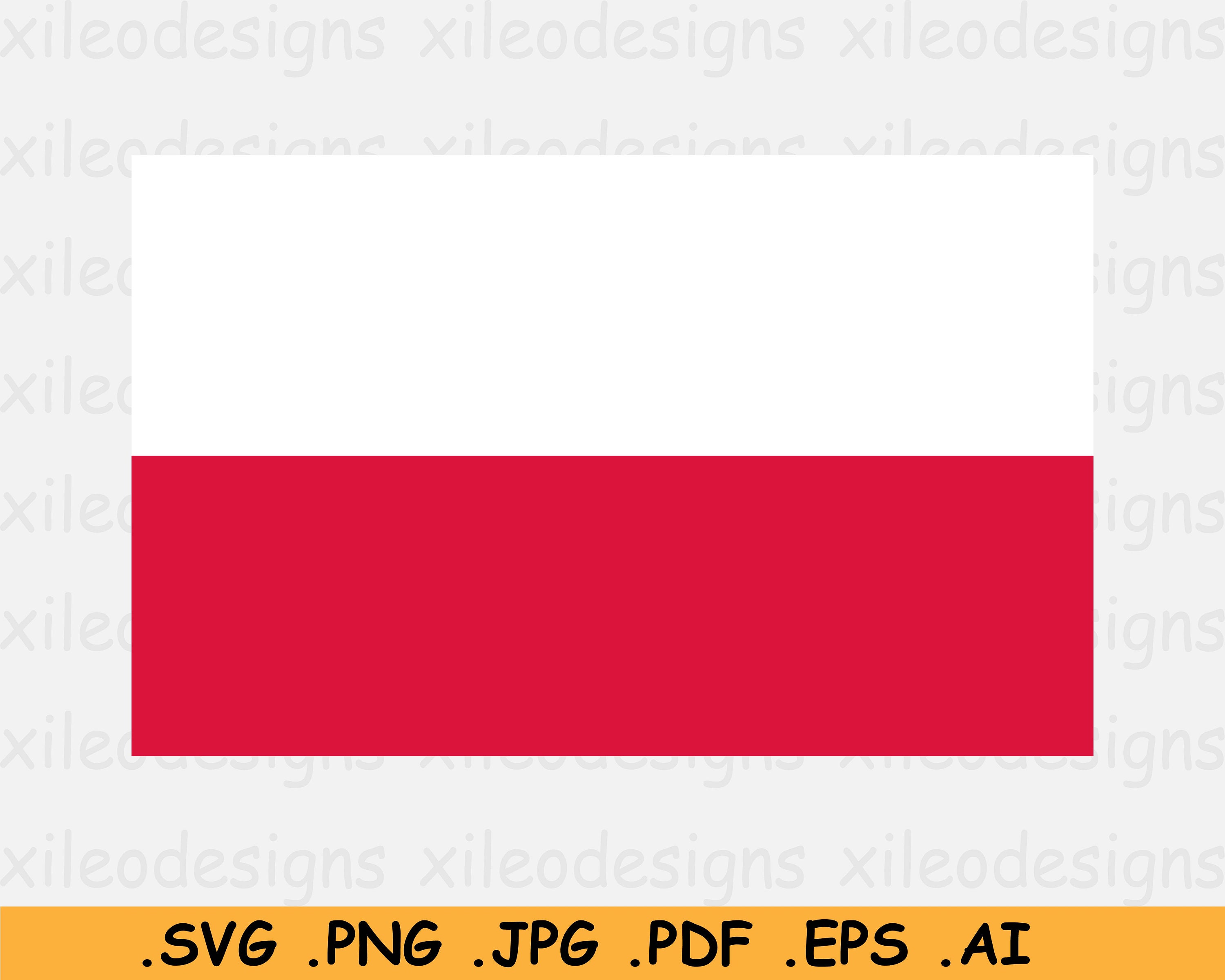 Poland Flag SVG, Polish National Nation Country Banner, Cricut Cut File ...