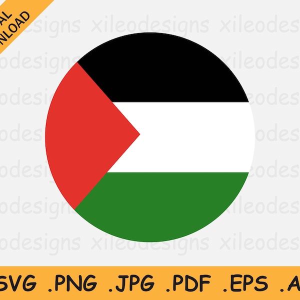 Palestine Flag Svg File - Etsy