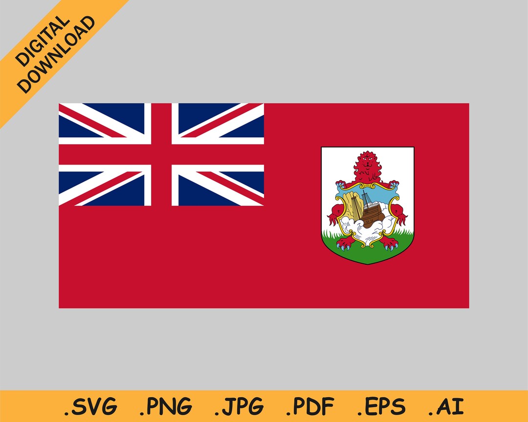 Bermuda Flag SVG - Bermudian Somers Isles Banner British Overseas ...