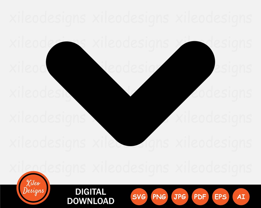 Arrow Down Icon SVG Under Below Point Pointer South Aim Png Jpg Eps Ai ...