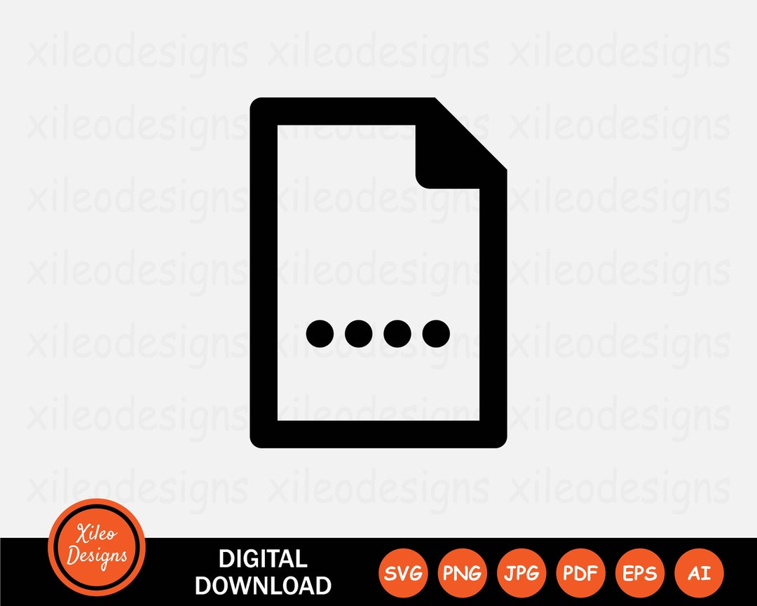 File Outline Icon SVG - Document Sheet Page Text Letter Memo Contract ...