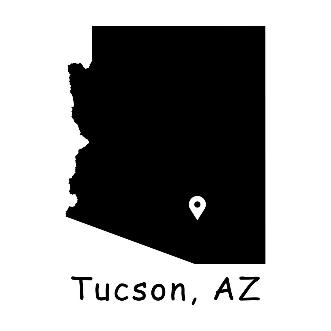 Tucson Arizona Map Neighborhood Map – Sabino Springs Community